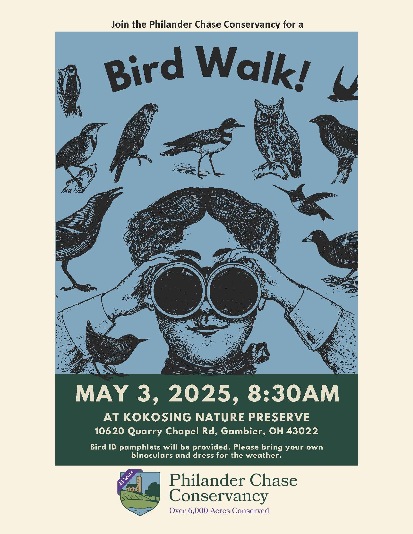 Birding Walk at the Kokosing Nature Preserve | Kenyon College