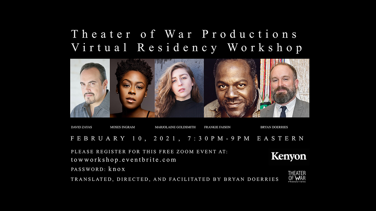Theater of War Workshop | Kenyon College