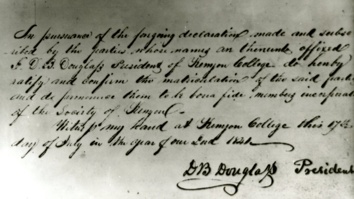 Timeline | Kenyon College